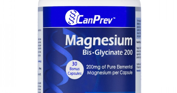 CanPrev Magnesium Bis-Glycinate 200, 90+30 Bonus VCaps